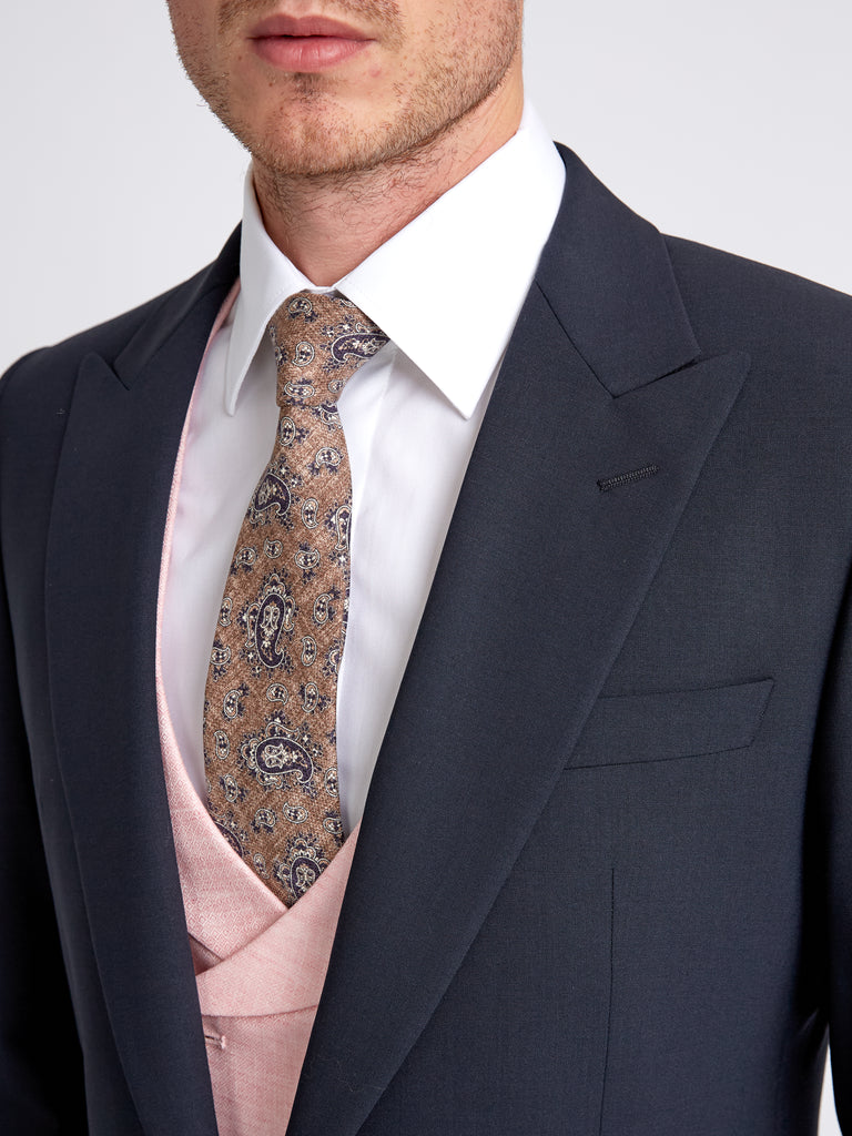 Navy Ascot Wool Morning Coat – Favourbrook