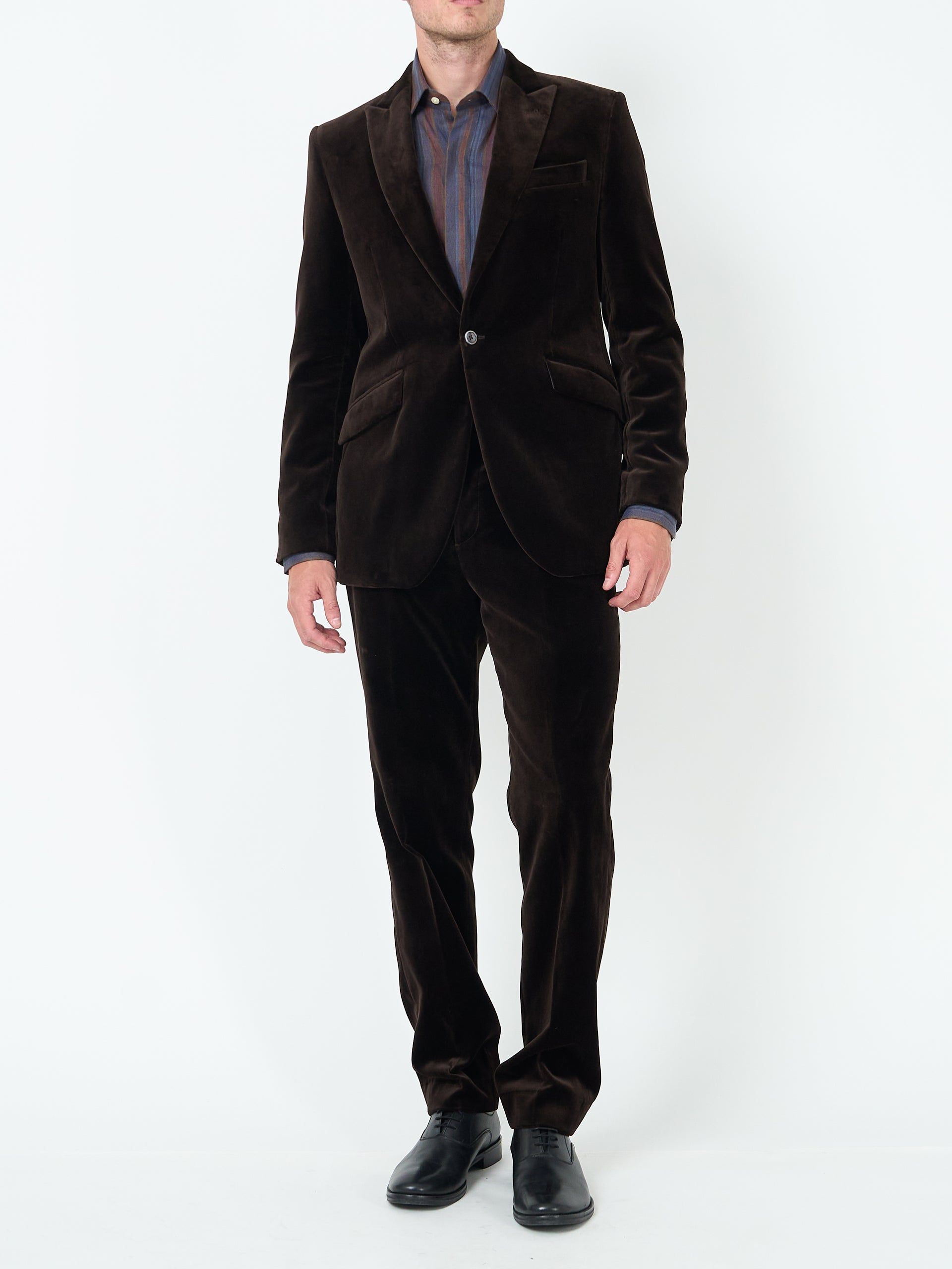 Chocolate Brown Velvet Cotton Newport Jacket – Favourbrook